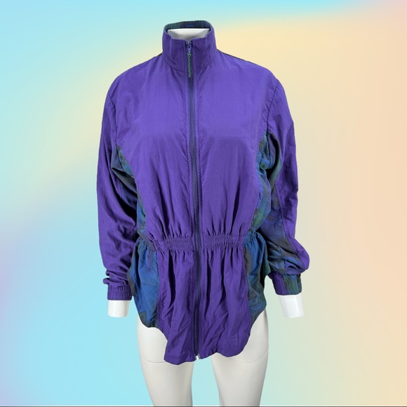 Hind | Jackets & Coats | Vintage 9s Purple Blue Green Hind Zip Up ...
